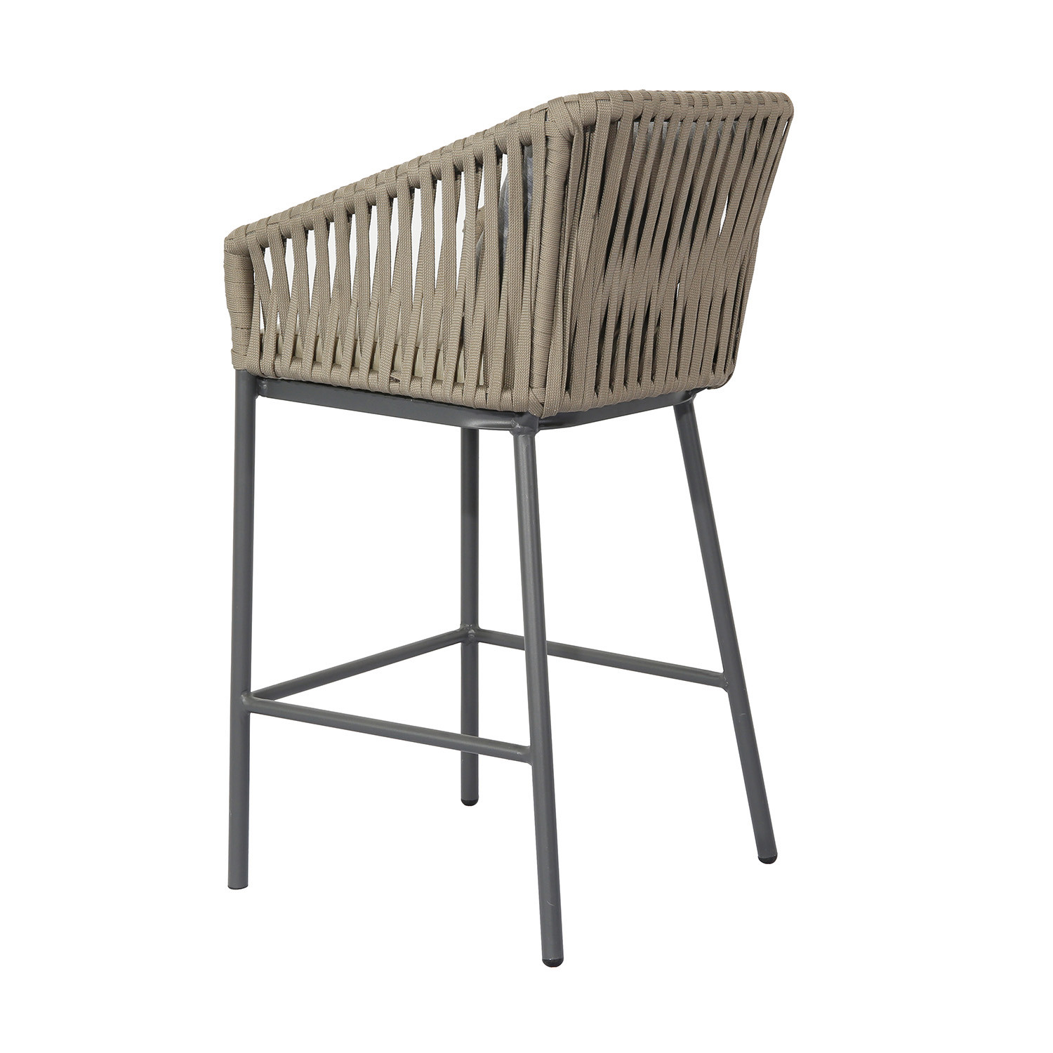 BR004 Outdoor Braided Rope Bar Stools Set - Buy Outdoor Bar Stools, Bar ...